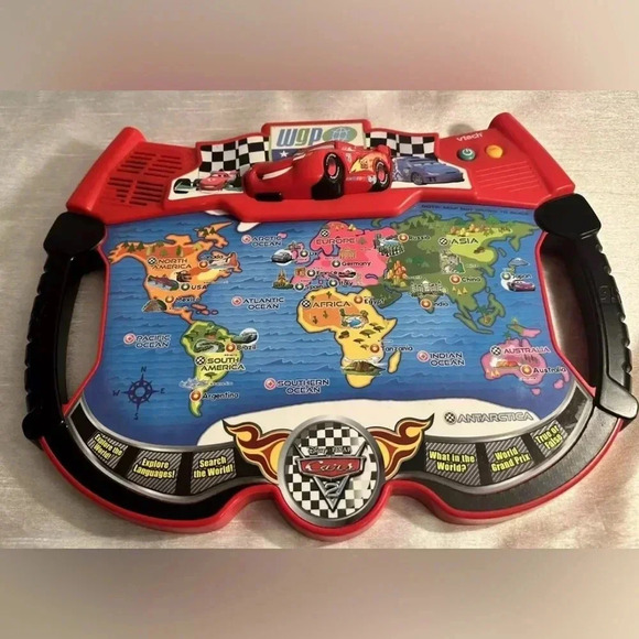 Toys | Vtech Disney Pixar Cars World Grand Prix Interactive Map Toy ...